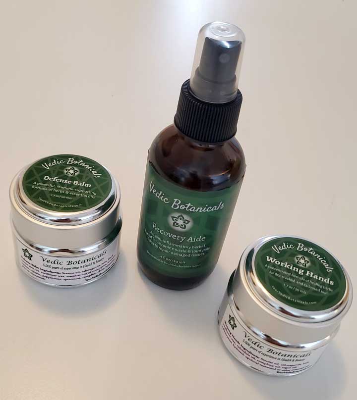 Vedic Botanicals Working Hands, Defense Balm, Recovery Aide: Healing ...